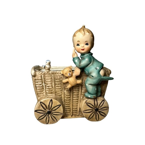 Inarco | Accents | Vintage Inarco Baby Boy Ceramic Planter Japan | Poshmark